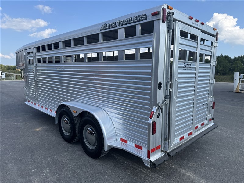 2009 Elite 20' Aluminum Stock Trailer