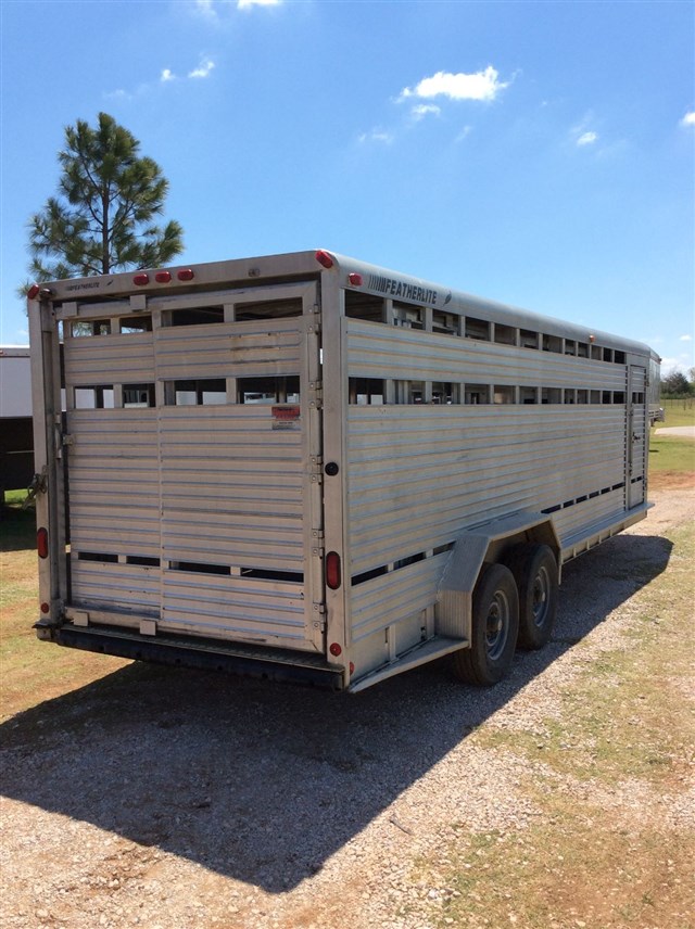 1994 Featherlite 7'X24' ALUMINUM STOCK TRAILER