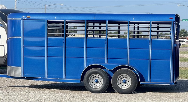 2024 Calico 18' Hog/Sheep Trailer,6Pens,5'Tack,Ramp,ON THE LOT