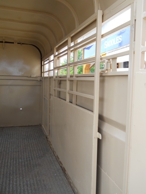 1990 Easley 14' Stock Trailer w removable rear tack