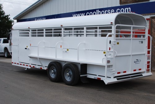 2012 Hughes Trailers 2012 Hughes White 6'x22' Stock Combo (Demo)