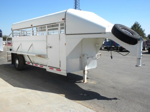 2000 Reyes Trailers 2000 Reyes 5'x16' Full Top GN White (#CT50425U)