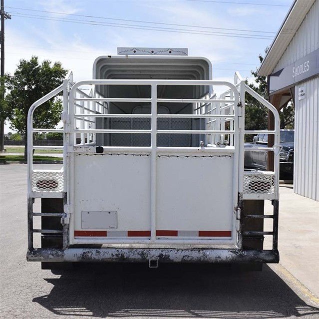 2010 Rafter C 5'x16' 1/2 Top Gooseneck Stock Ranch Trailer