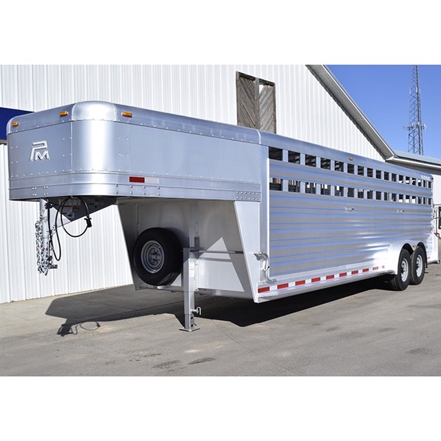 2017 Platinum Platinum 24' Stock Trailer Upgraded Bull Package