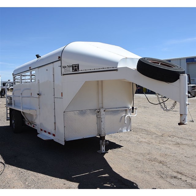 2012 Hughes Hughes 6x16 Stock Combo Trailer