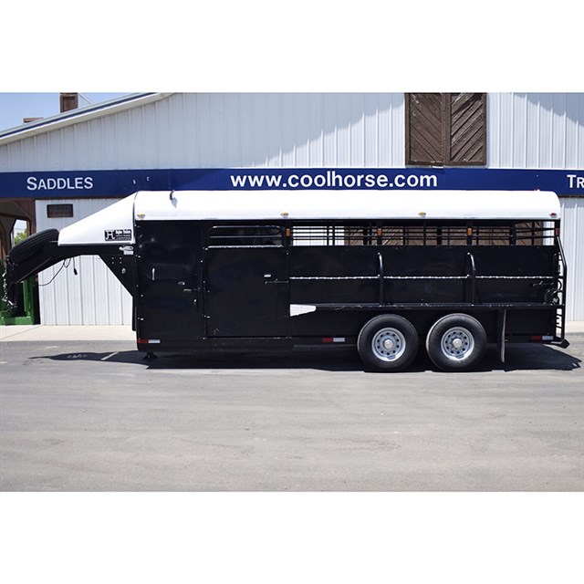 2015 Hughes 18' Stock Combo Horse Trailer