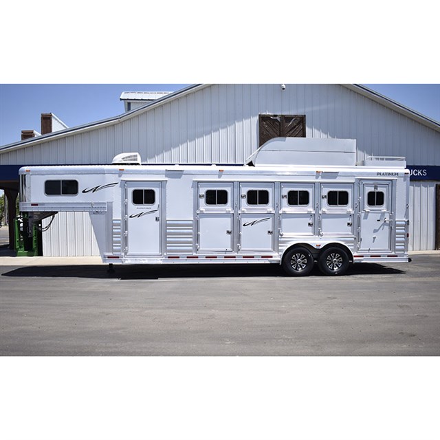 2019 Platinum 5 Horse Reverse Load Gooseneck Horse Trailer