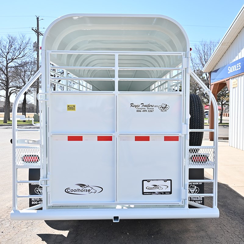 2023 Reyes 5'x16' Full Top Single Axle GN Ranch Trailer