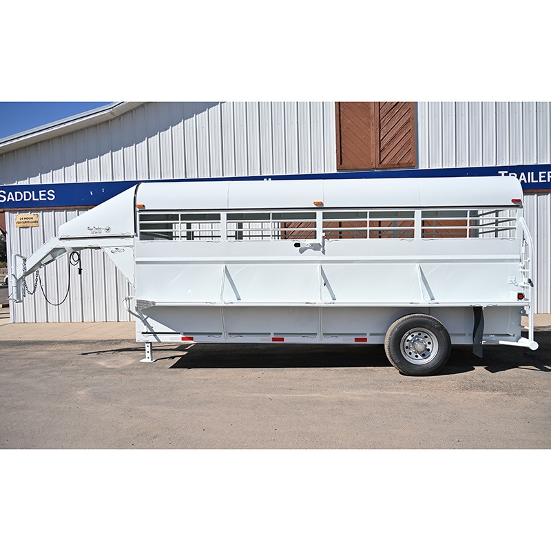 2023 Reyes 5'x16' Full Top Single Axle GN Ranch Trailer