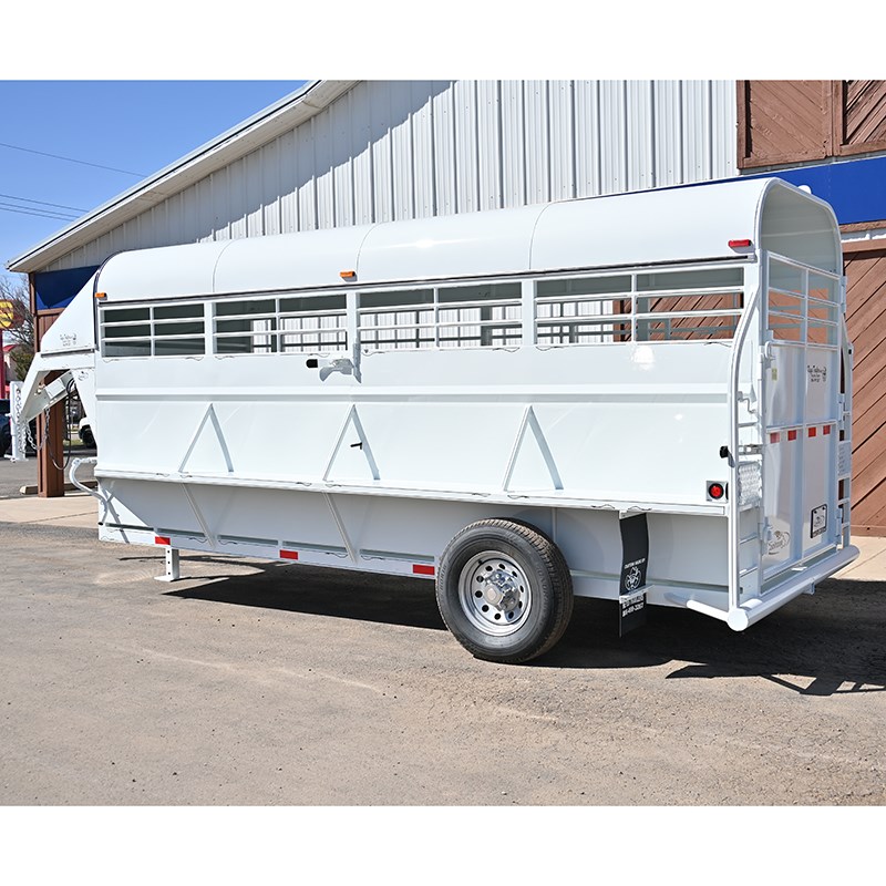 2023 Reyes 5'x16' Full Top Single Axle GN Ranch Trailer