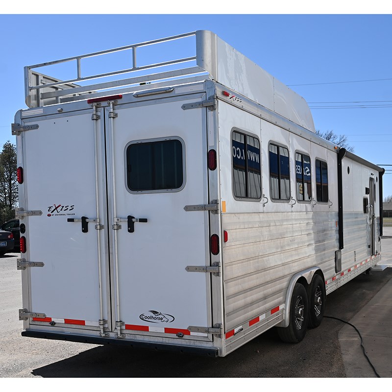 2019 Exiss 4 Horse Trailer with 14' LQ, Slide out, Hay Rack,