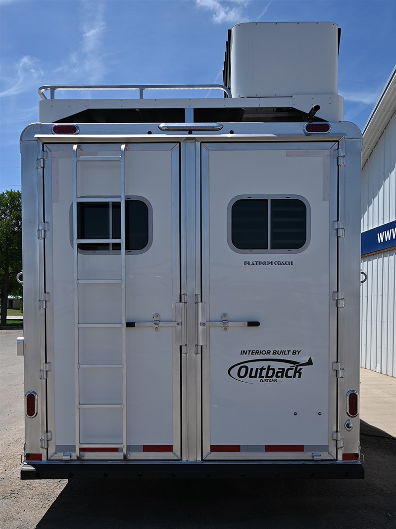 2025 Platinum 3 Horse 10' Outback Living Quarter Trailer