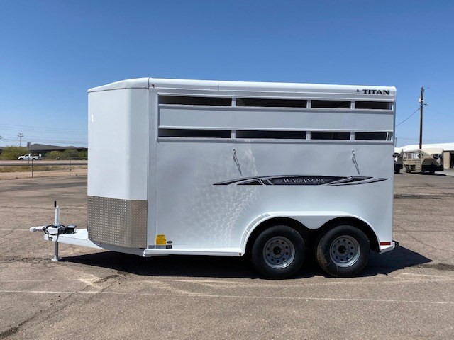 2021 Titan Trailer 2 Horse BP open sided plex glass track