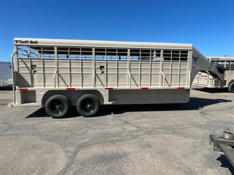 2024 Swift Built 20' Stock Trailer w/ 5' Sides