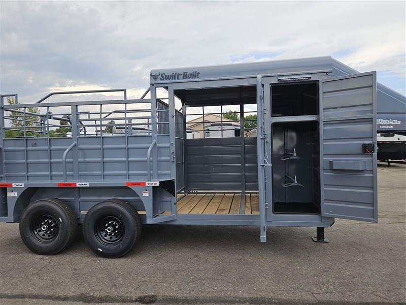 2025 Swift Built Stock Combo Half Top 16' w/2' tack boxes