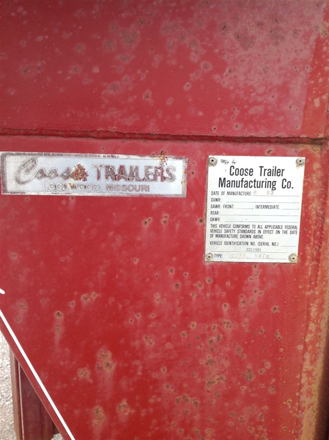 1983 Coose 7' X 26' GN STOCK