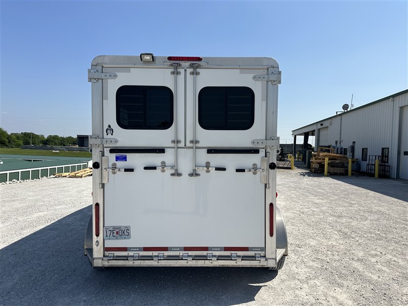 2015 Adam 6'6" x 18' Aluminum 2 Horse Straight Load Trailer