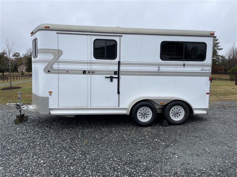 2011 Hawk Trailers 2 Horse Dress Side Unload Ramp