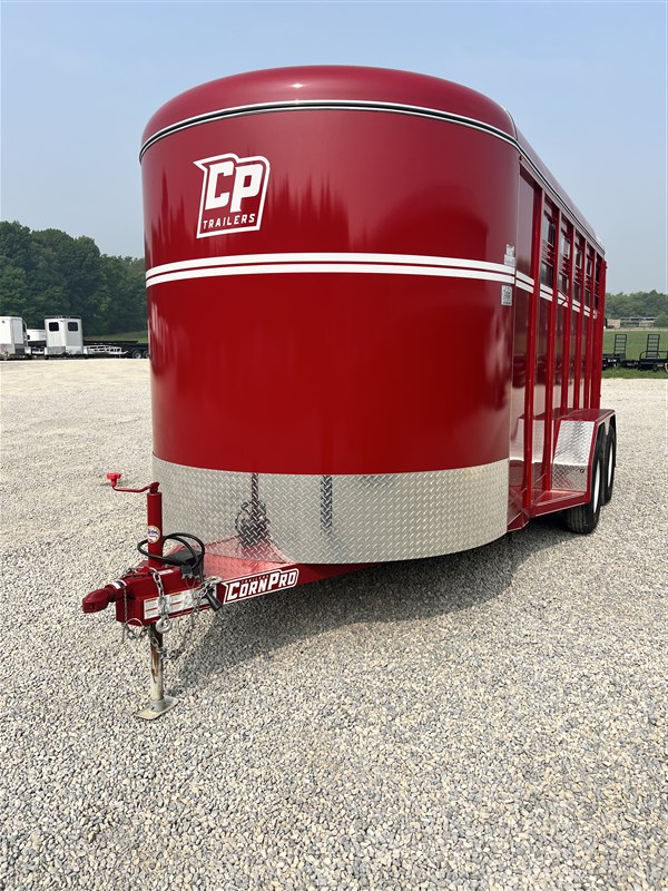 2021 Corn Pro 2 Horse Bumper Pull Slant with Dressing Room