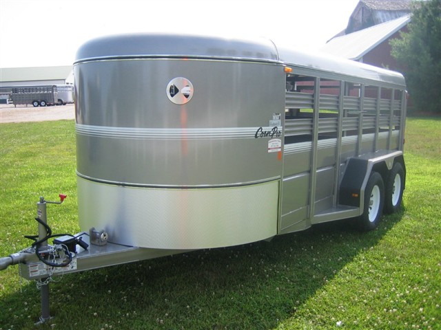 2014 Corn Pro Low-profile 16' stock trailer