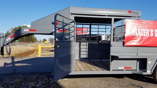 2019 NationWide Trailers RawMaxx 16' Half Top Stock Trailer