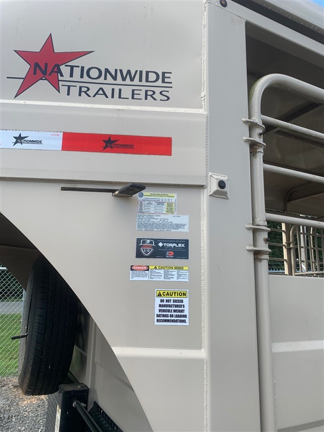 2019 Nationwide Trailer Rawmaxx 24' Livestock Trailer - IN STOCK!