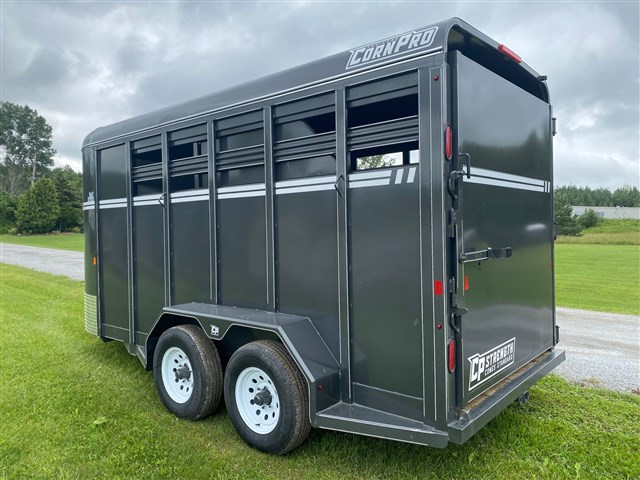 2021 Corn Pro 2 HORSE SLANT BUMPER PULL w EXTRA LARGE DRESS
