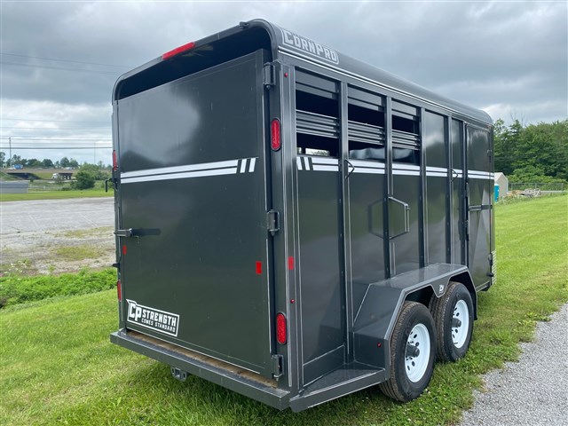 2021 Corn Pro 2 HORSE SLANT BUMPER PULL w EXTRA LARGE DRESS