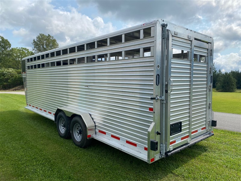 2023 Frontier 24' ALUMINUM STOCK GOOSENECK W SLIDING GATE