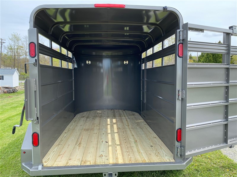 2024 Corn Pro 12' STOCK BUMPER PULL ~ PEWTER
