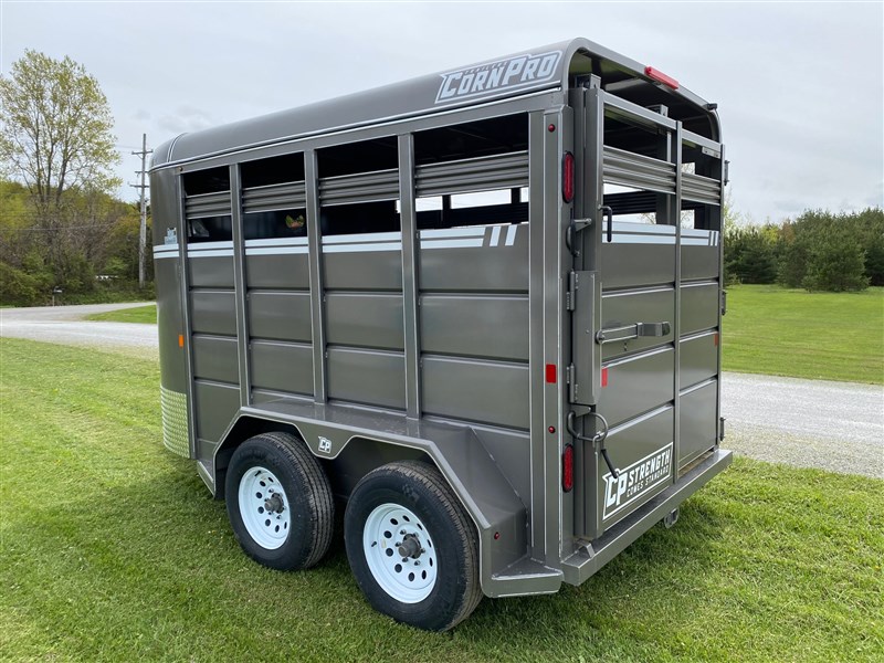 2024 Corn Pro 12' STOCK BUMPER PULL ~ PEWTER
