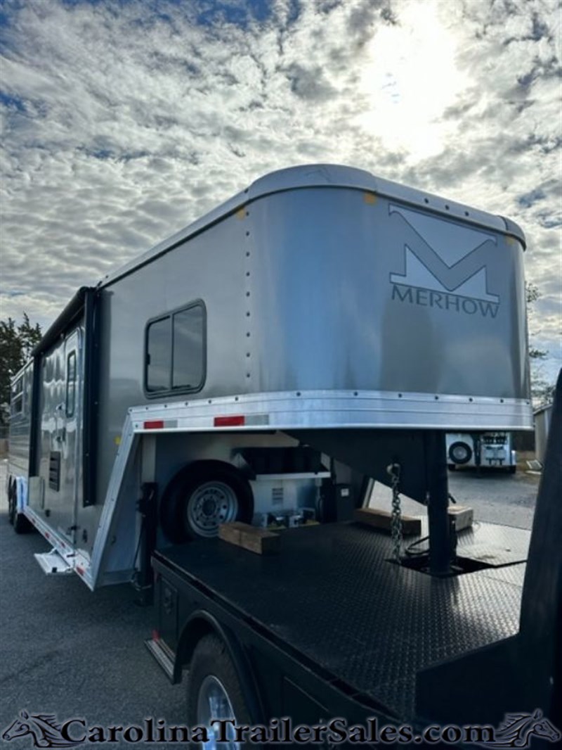 2021 Merhow 4H Trailer, 9' LQ, Stock Back, 8 Wide, Great Size!
