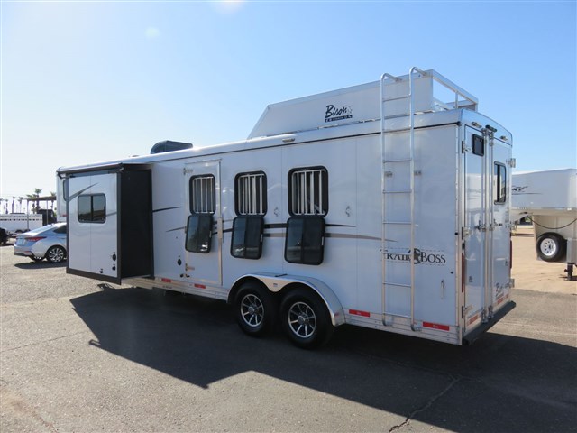 2019 Bison Trail Boss 9ft SW 3 Horse LQ All Aluminum w/Slide