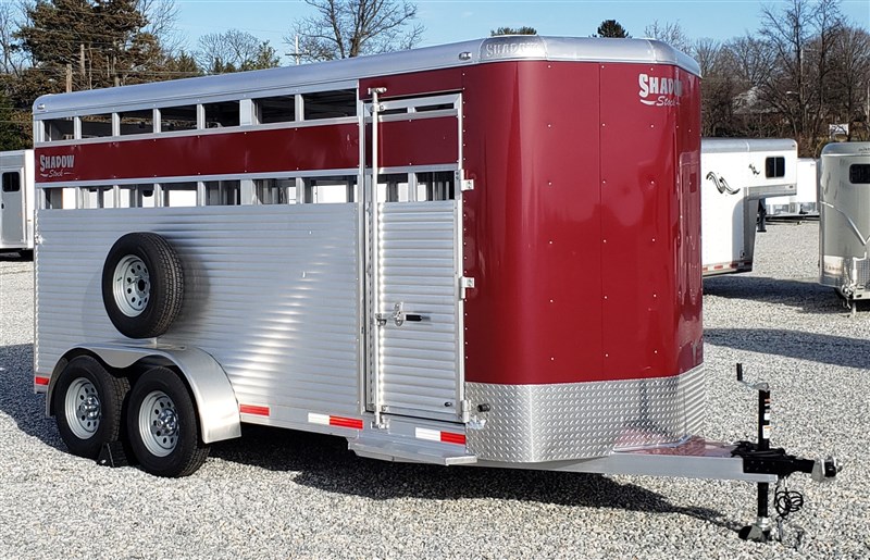 2024 Shadow 16' Rancher Stock Trailer w/ Free Rubber Package