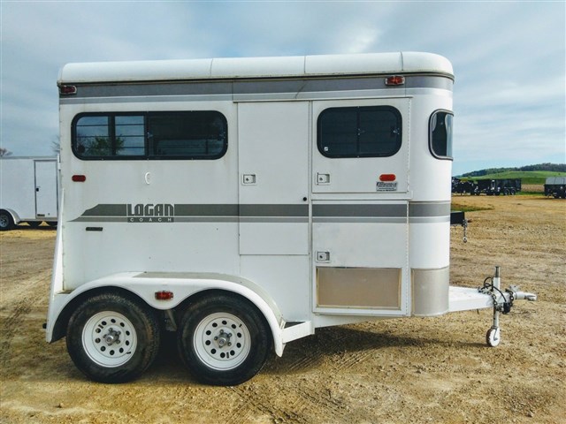 1998 Logan Coach 2 Horse Straight Load with Lower Tack Compartments