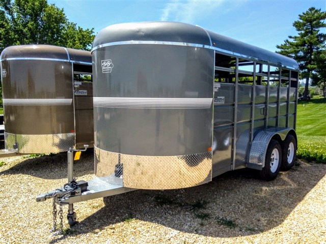 2020 S & S Duraline 16' Stock Trailer
