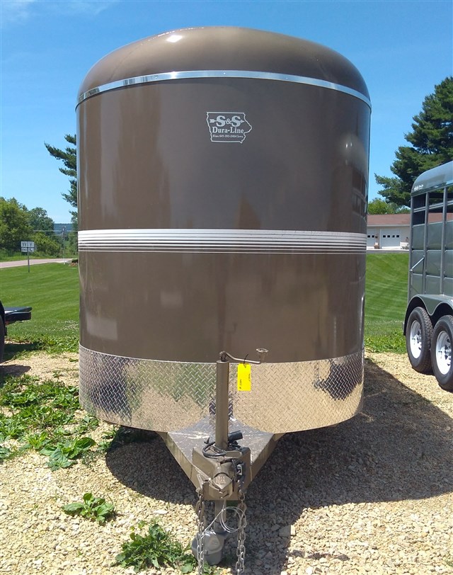 2021 S & S Duraline 16' Bumper Pull Stock Trailer