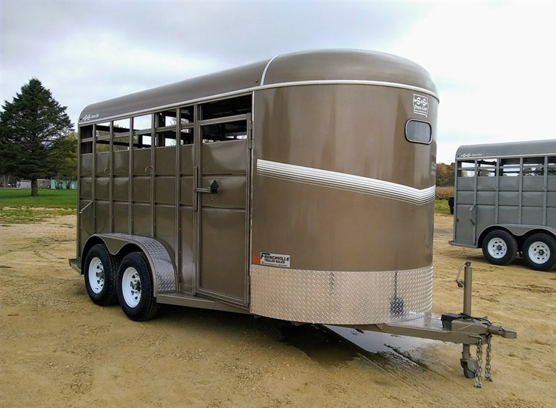 2022 S & S Dura-Line 16' Bumper Pull Livestock Trailer 7' Tall