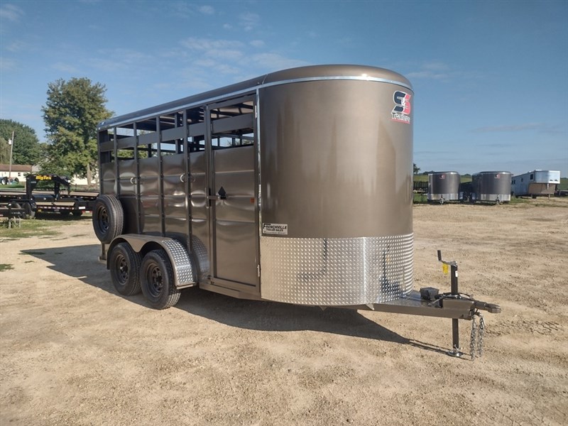 2023 S & S Manufacturing 16' Bumper Pull Livestock Trailer