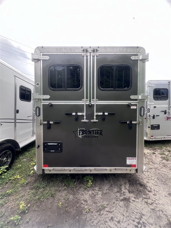 2024 Frontier Ambassador Warmblood 2H BP Straightload, Rear Ramp