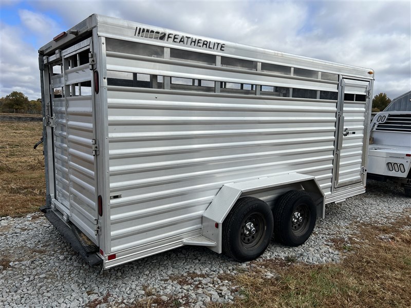 2018 Featherlite 16ft stock trailer
