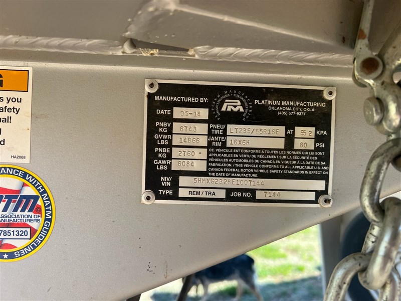 2014 Platinum Platinum Manufacturing LCC