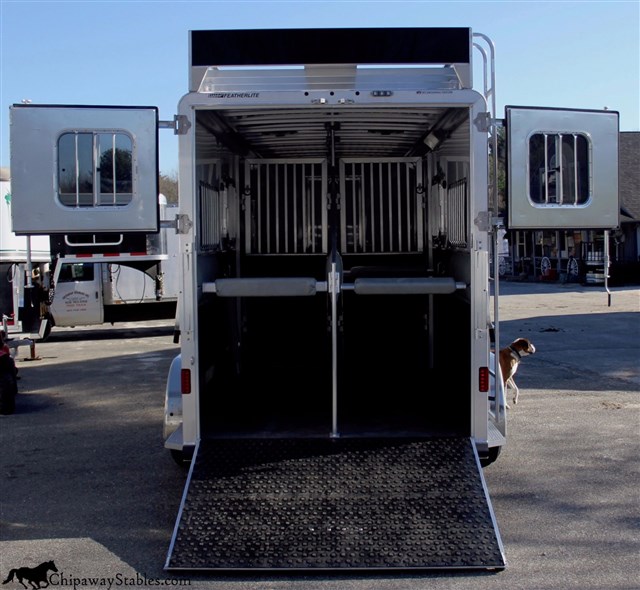 2018 Featherlite 2+1 Hay Rack with ladder, Electric Jack