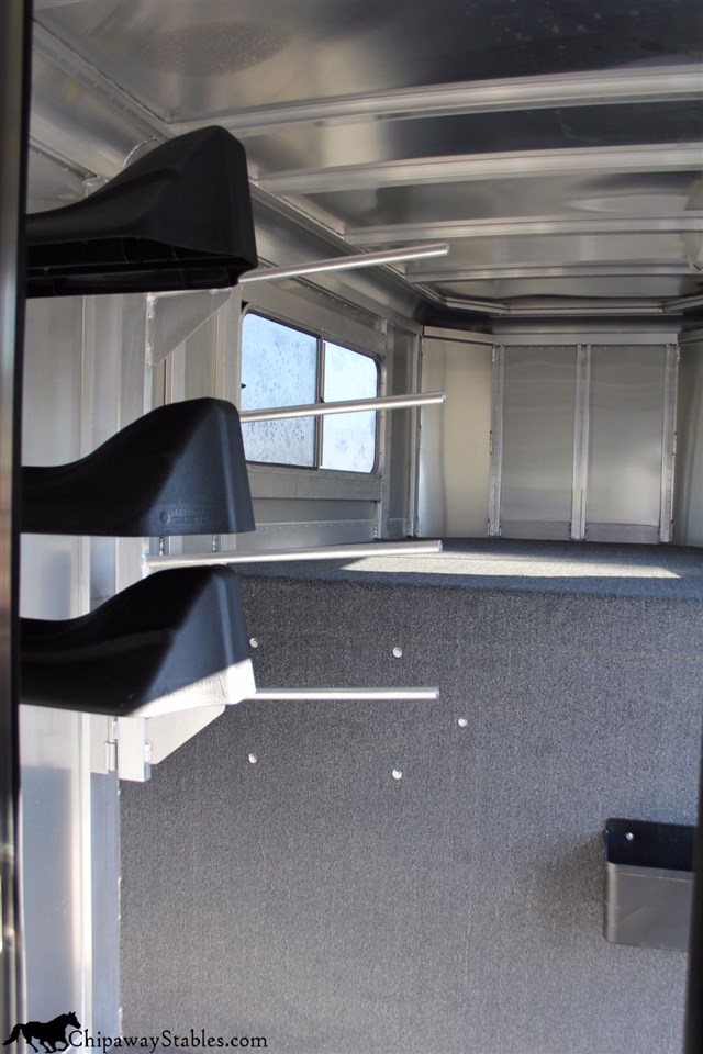 2018 Featherlite 2+1 Hay Rack with ladder, Electric Jack