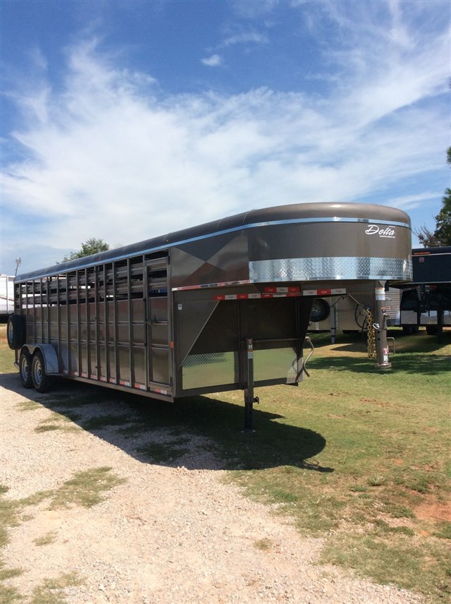 2020 Delta 24'X6'8" 600 Heavy Duty Livestock Trailer AZ BEIGE