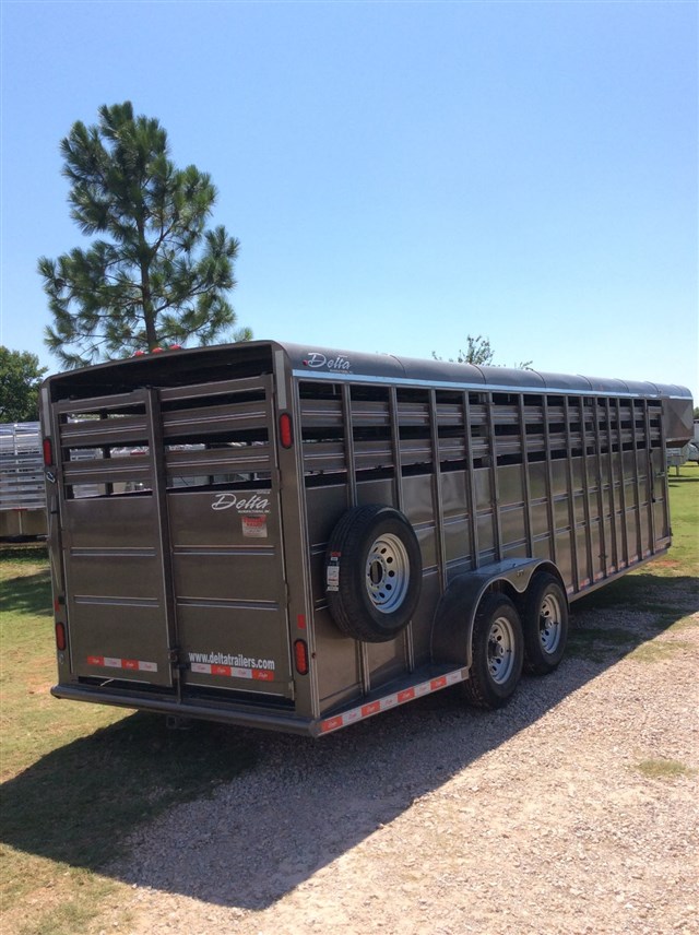 2020 Delta 24'X6'8" 600 Heavy Duty Livestock Trailer AZ BEIGE
