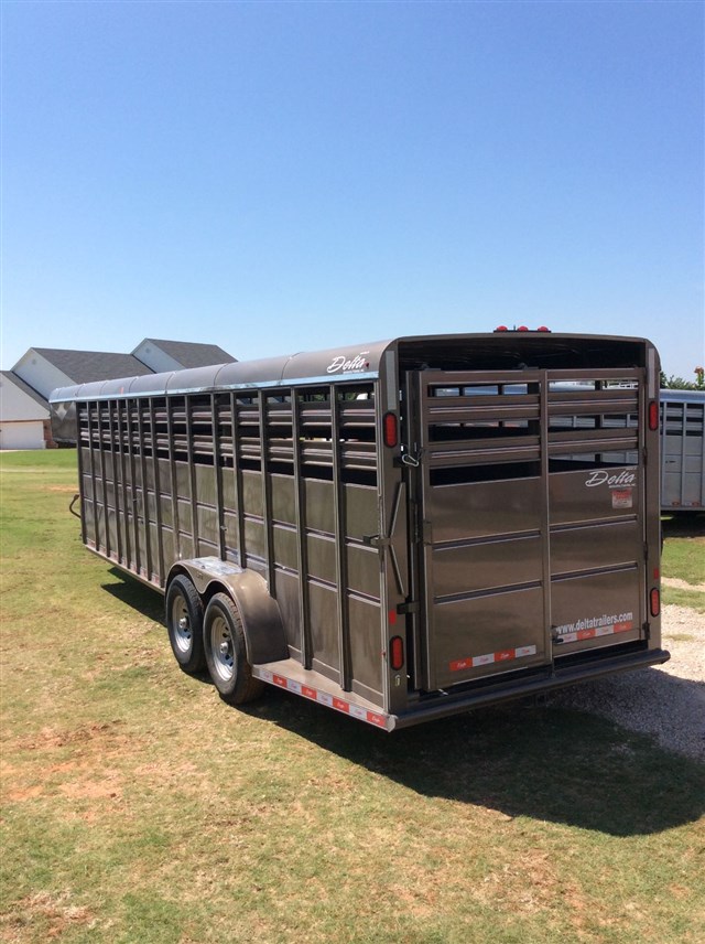2020 Delta 24'X6'8" 600 Heavy Duty Livestock Trailer AZ BEIGE