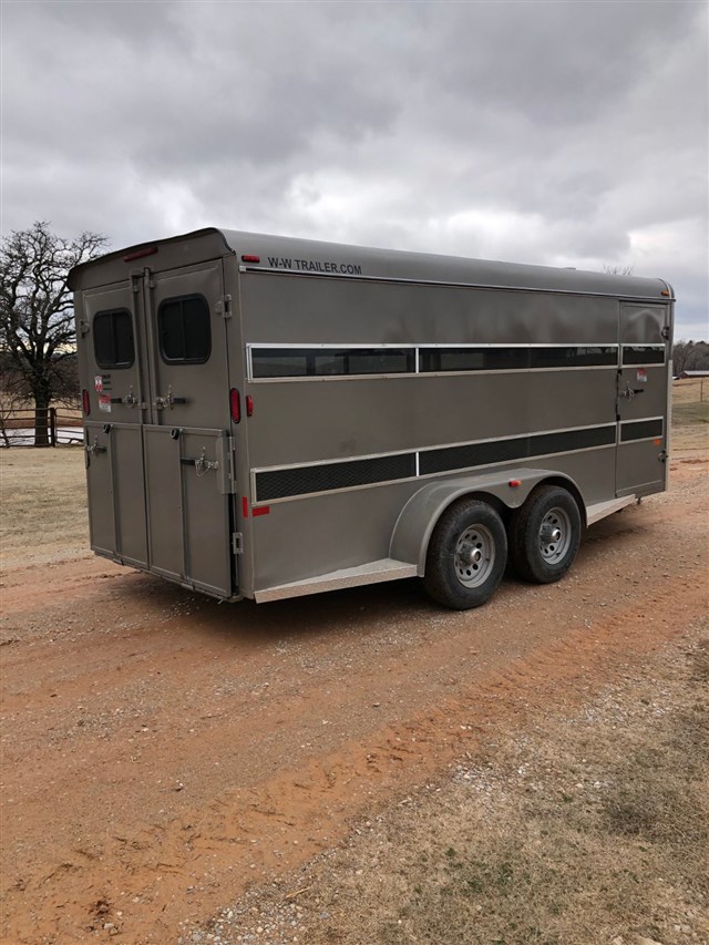 2020 WW ALL AROUND PIG/GOAT TRAILER 16'X6'8"X6' W/ 6 PENS