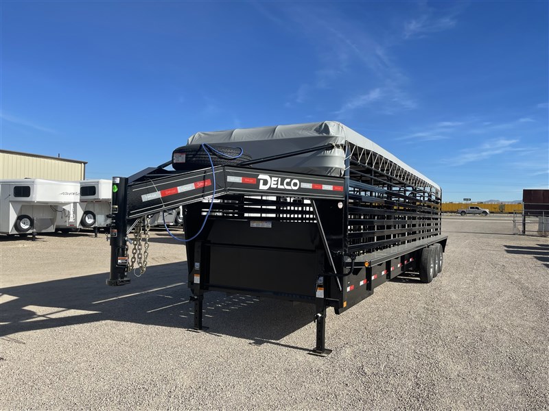 2022 Delco 32' Bar Top Stock Trailer