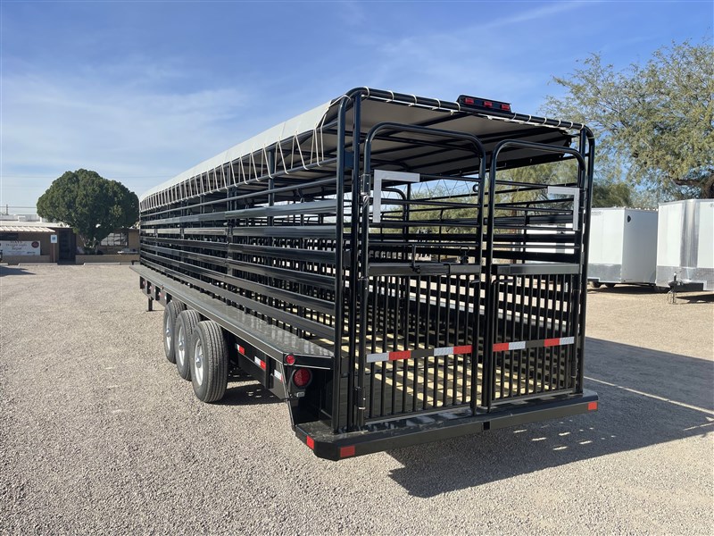 2022 Delco 32' Bar Top Stock Trailer